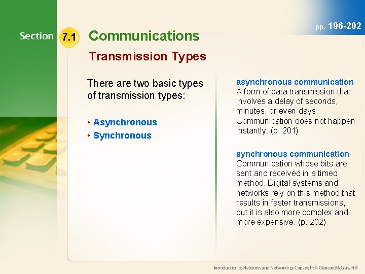 Section 7 1 Explain how modems function Describe