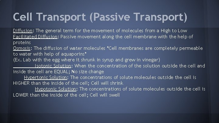 Cell Physiology By Devon Gurule Tyler Brackman Sophie