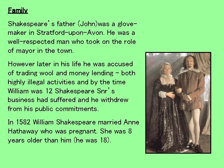 Introduction to Shakespeare Lesson Objective By the end