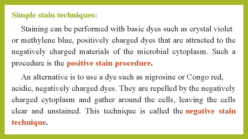 Lab 9 Bacterial Staining Bacterial cells are usually