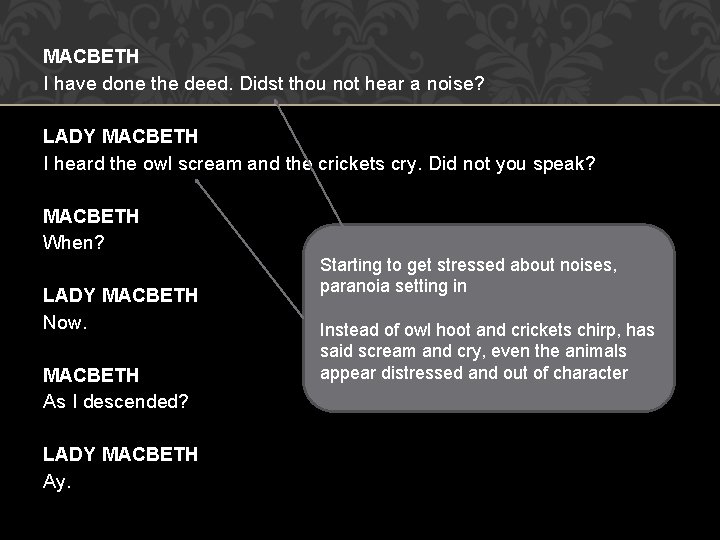 ANNOTATED COPY Macbeth Act 2 Scene 2 Enter