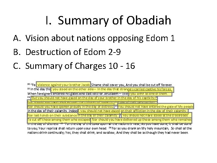 PETRA Sela Jdg 1 36 Obadiah About Edom