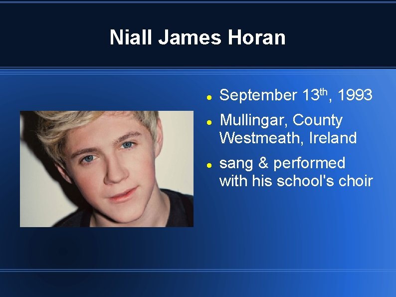 One Direction EnglishIrish pop boy band X Factor