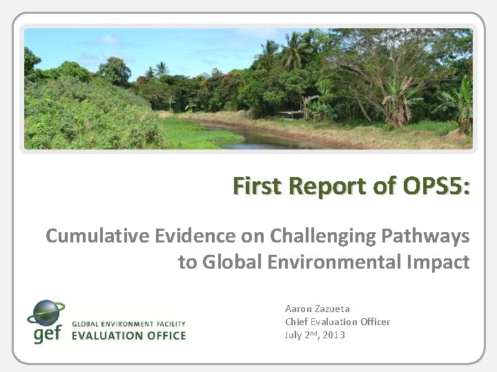 First Report of OPS 5 Cumulative Evidence on
