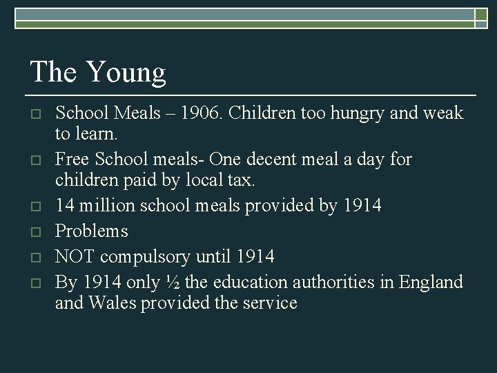 How effective were the Liberal reforms Welfare State