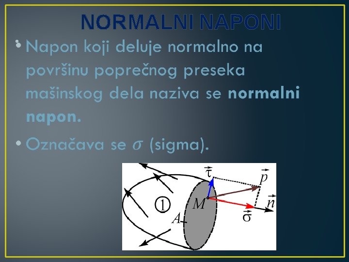 Naprezanja Naponi Deformacije MAINSKIH DELOVA Nastavnik Zlatica Gerov