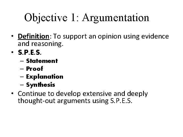 English II A Brief Introduction Course Objectives 1