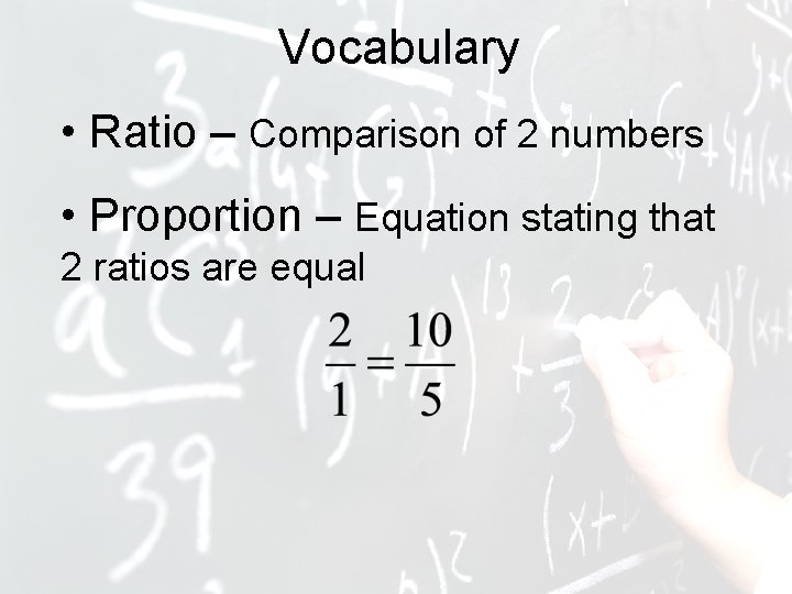 Lesson 3 6 Ratios and Proportions Objectives I
