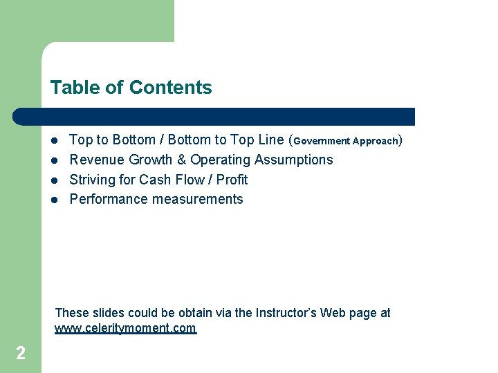 Lecture Series 2 Budget Planning Implementation and Monitoring