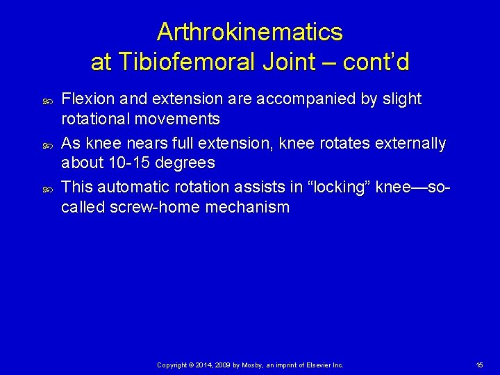 Chapter 10 Structure and Function of the Knee