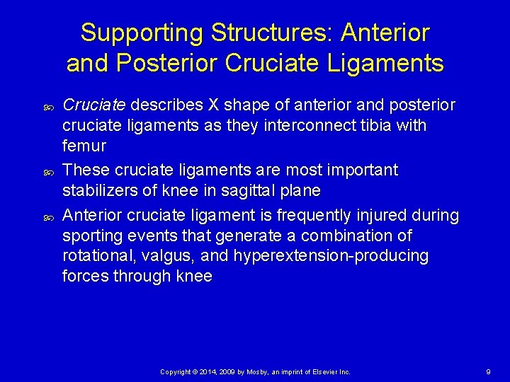 Chapter 10 Structure and Function of the Knee