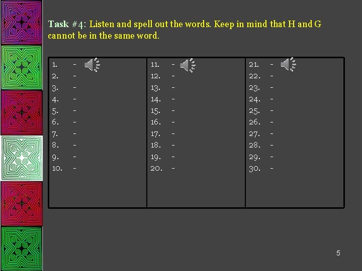 Hmong Language Lab OBJECTIVE Improve the spelling of