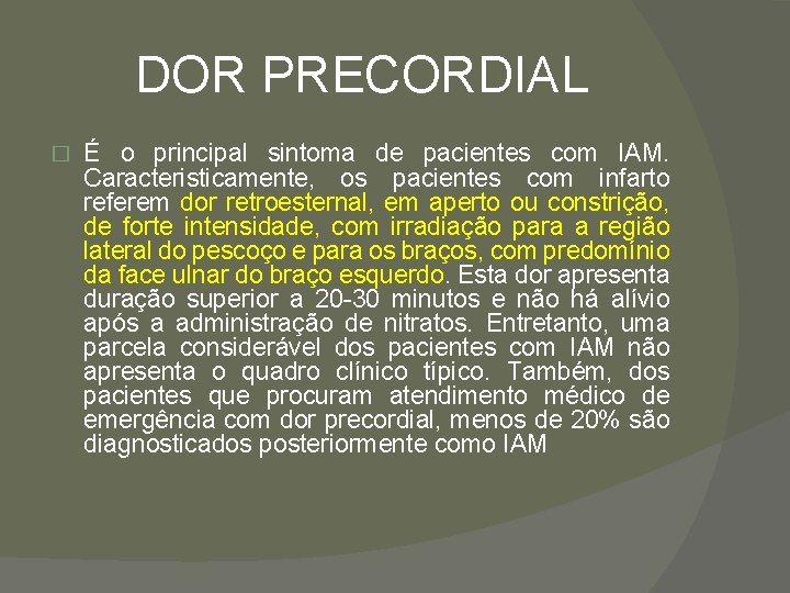 INFARTO AGUDO DO MIOCRDIO FISIOTERAPIA CONCEITOS a necrose