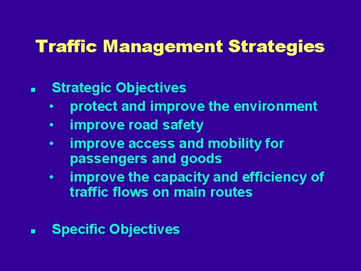 Module 4 Urban Transport Planning Traffic Management and