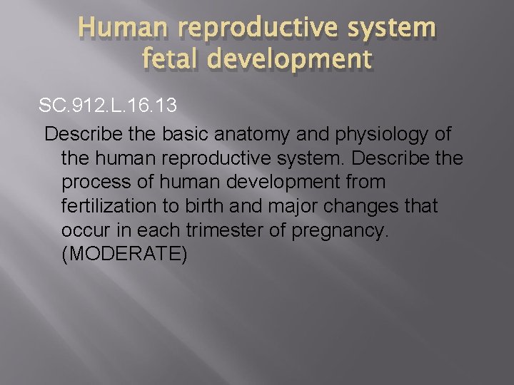 HUMAN BODY SYSTEMS The Reproductive System Human reproductive