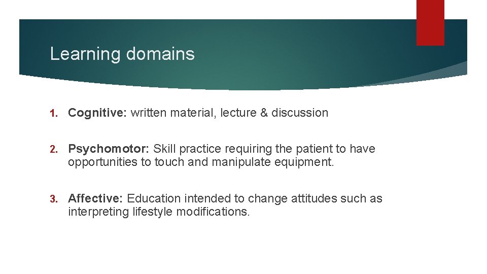 Patient Education Patient Education Enables patients and families