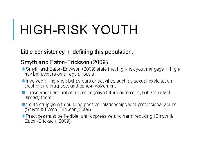 EXPERIENCES OF ETHICAL TENSIONS WITH A HARM REDUCTION