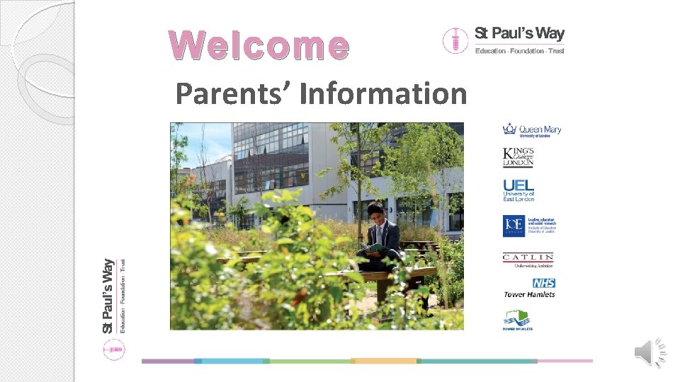Welcome Parents Information Transition from Primary to Secondary