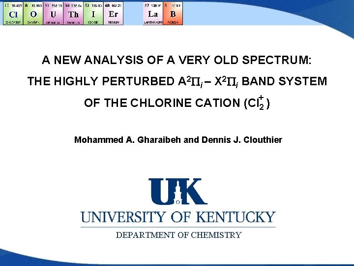 A NEW ANALYSIS OF A VERY OLD SPECTRUM