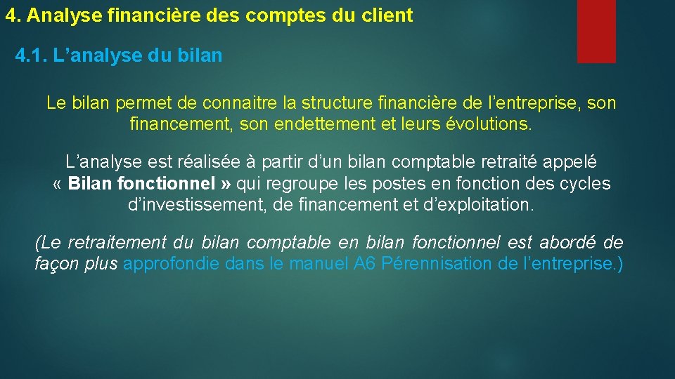 Chap 6 valuer le risque client 4 Analyse