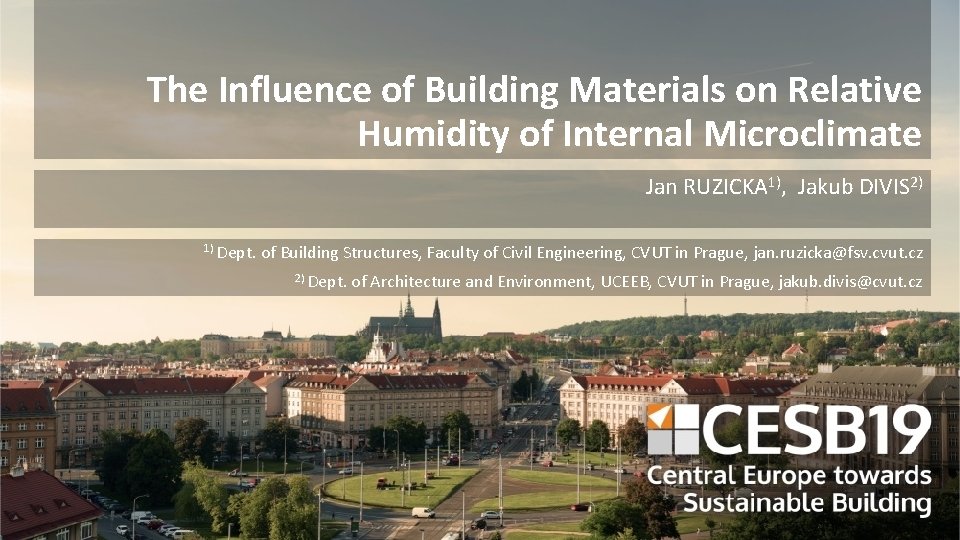 The Influence of Building Materials on Relative Humidity