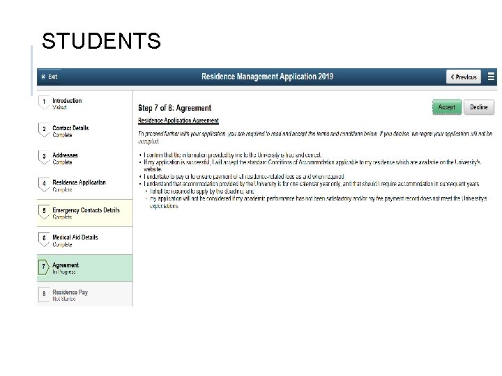 WITS inhouse developedPeoplecode based Residence Management System SESSION
