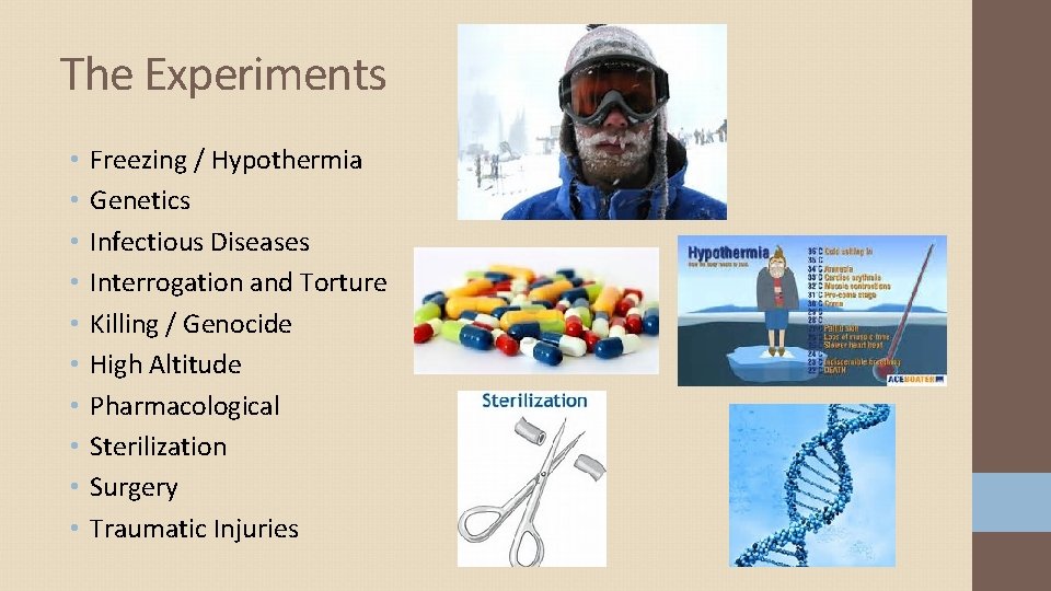 Medical Experiments of the Holocaust By Donovan Cooper