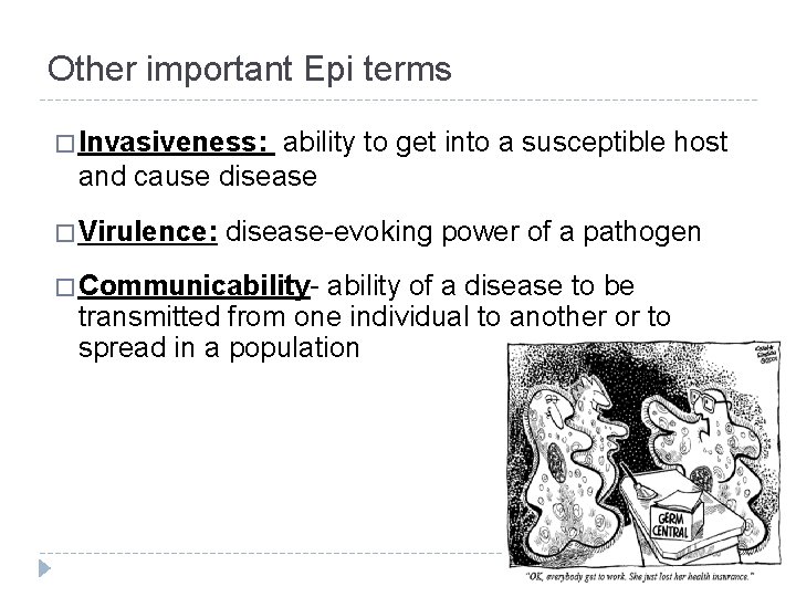 Causes of Disease Epidemiology Causes of Disease Identifying