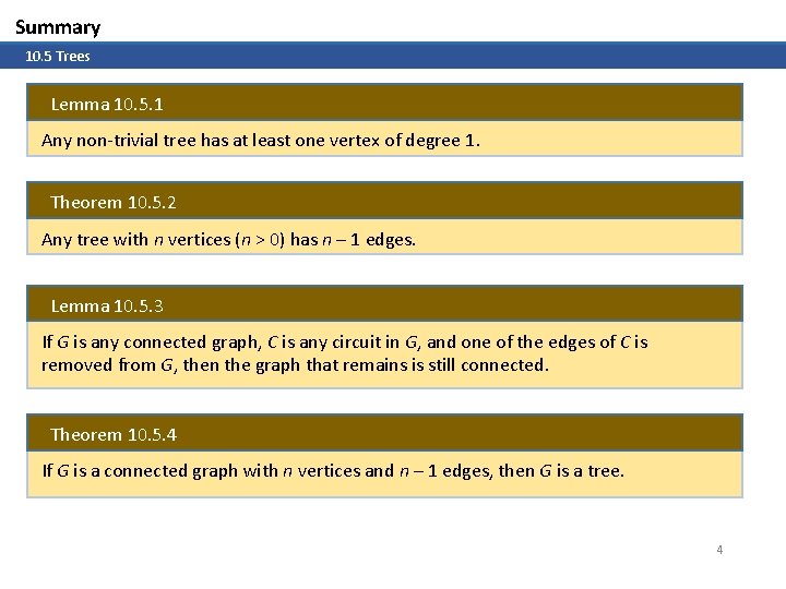 12 Graphs and Trees 2 Summary Aaron Tan