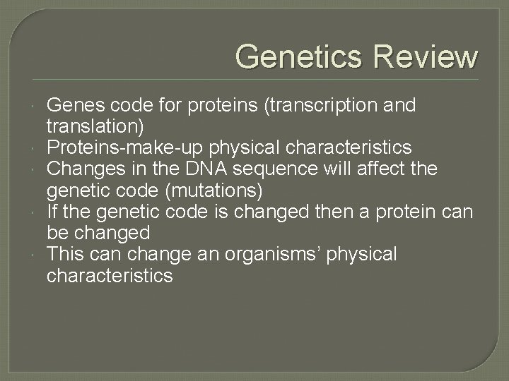 Biotechnology Part I Introduction and Genetic Engineering Standards