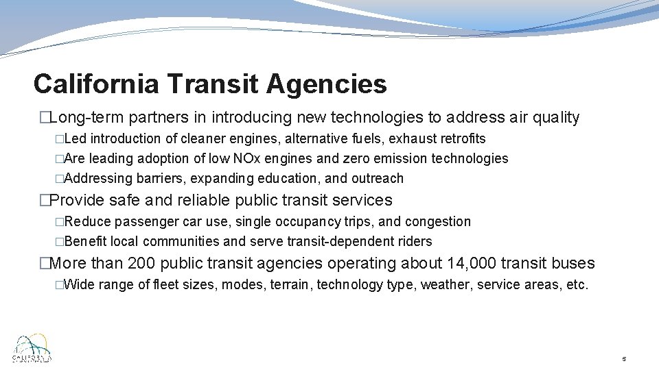 Innovative Clean Transit Regulation for Zero Emission Buses