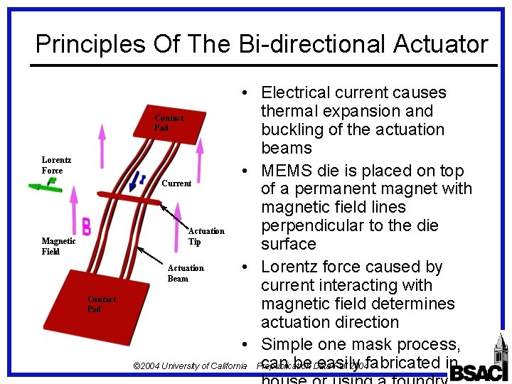 Bidirectional Electrothermal Electromagnetic Actuators and Relays ...