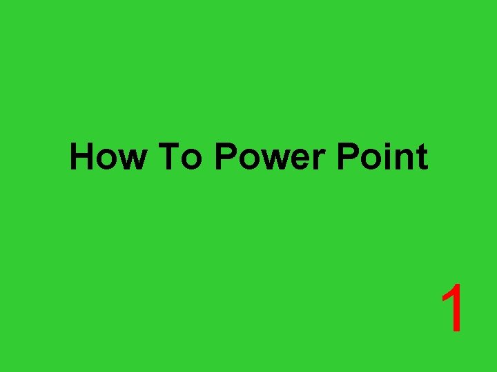 How To Power Point 1 Taking Notes Pages