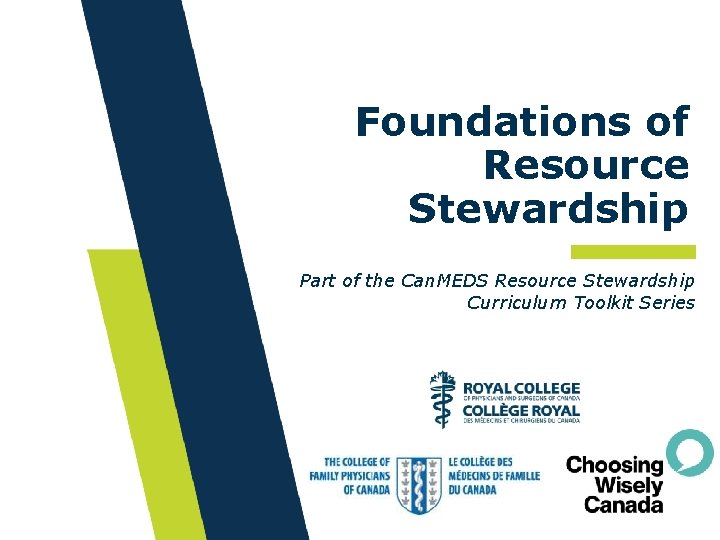 Foundations of Resource Stewardship Part of the Can