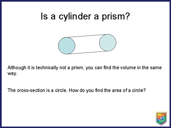 From last lesson A solid object with two