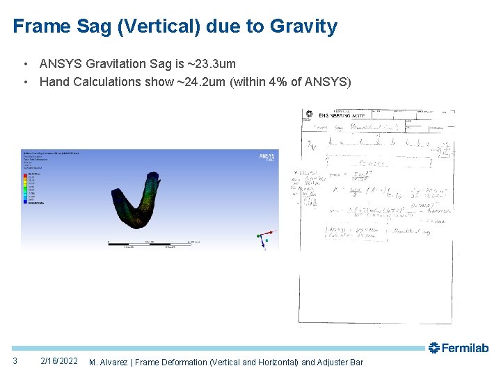 Frame Deformation Vertical and Horizontal and Adjuster Bar