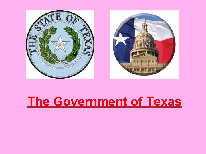 The Government of Texas A Constitution set the