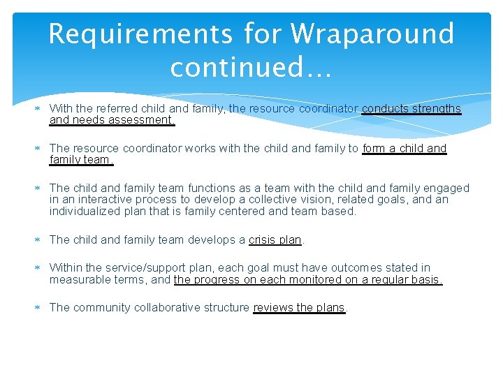 Components of Effective Wraparound Services Innovations and Best