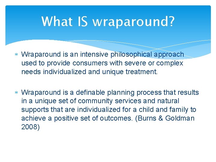 Components of Effective Wraparound Services Innovations and Best