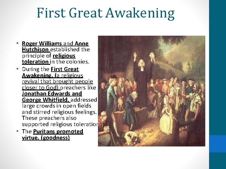 Life in Colonial America Differences Emerge in the