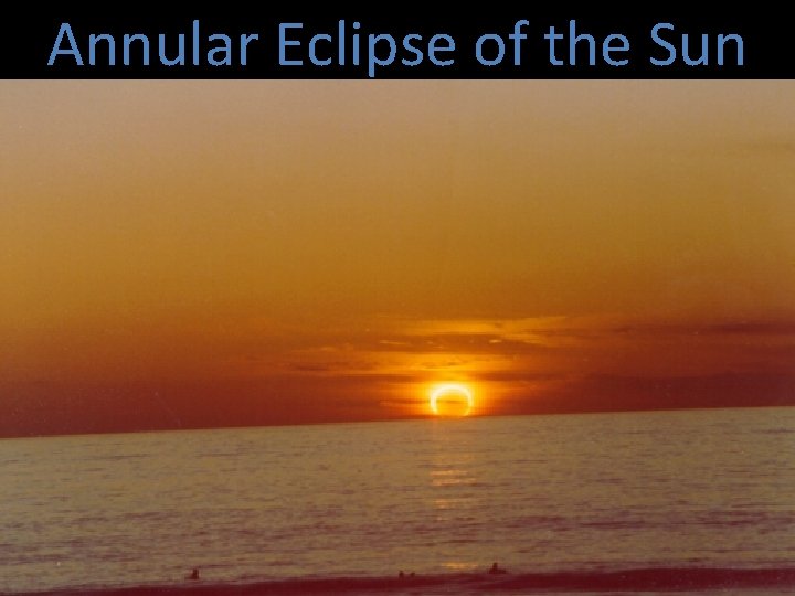 Annular Eclipse of the Sun Phases of the