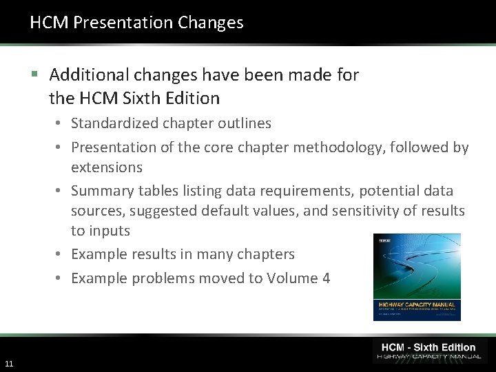 HCM Sixth Edition Whats New in the HCM