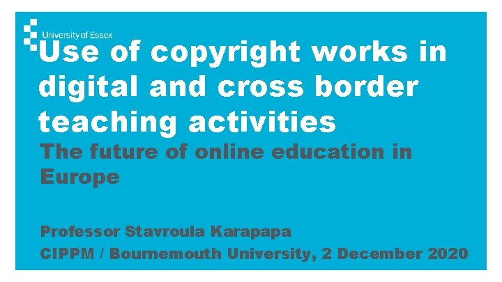 Use of copyright works in digital and cross
