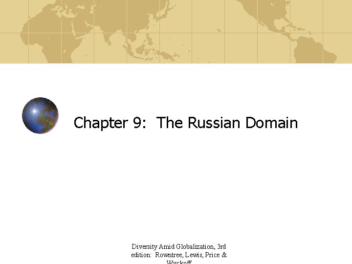 Chapter 9 The Russian Domain Diversity Amid Globalization