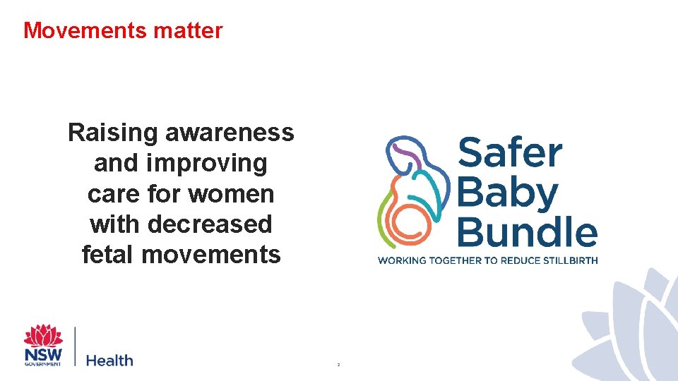 NSW Safer Baby Bundle Element 3 Movements Matter