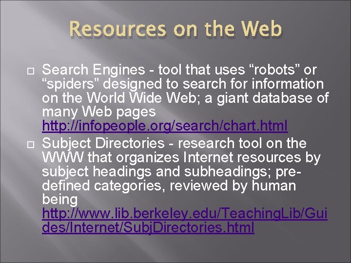 INTERNET RESEARCH GUIDELINES Spring 2010 Vocabulary Keyword Phrase
