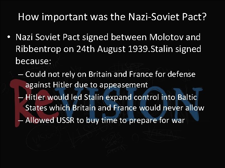 IGCSE History Revision 3 Why had international peace
