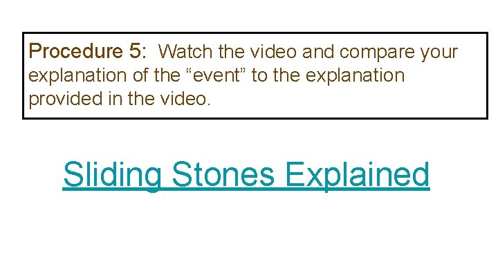 Sliding Stones The Phenomenon Background Knowledge Partner Share