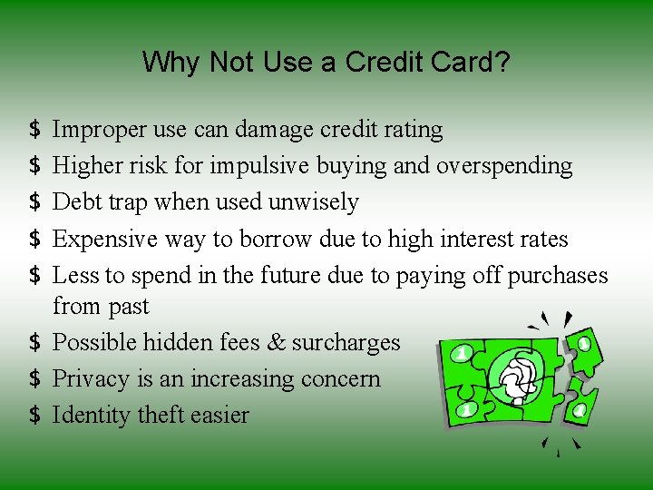 Credit Cards 101 Brought to you by SAFE