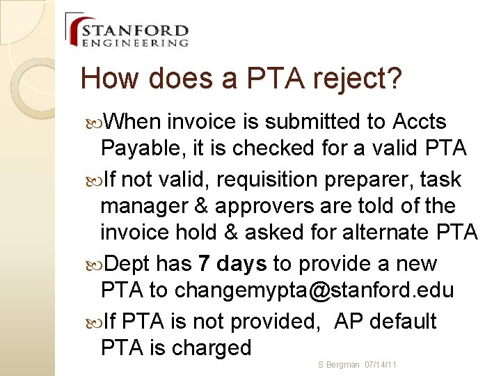 Accounts Payable Default Acct School of Engineering Research